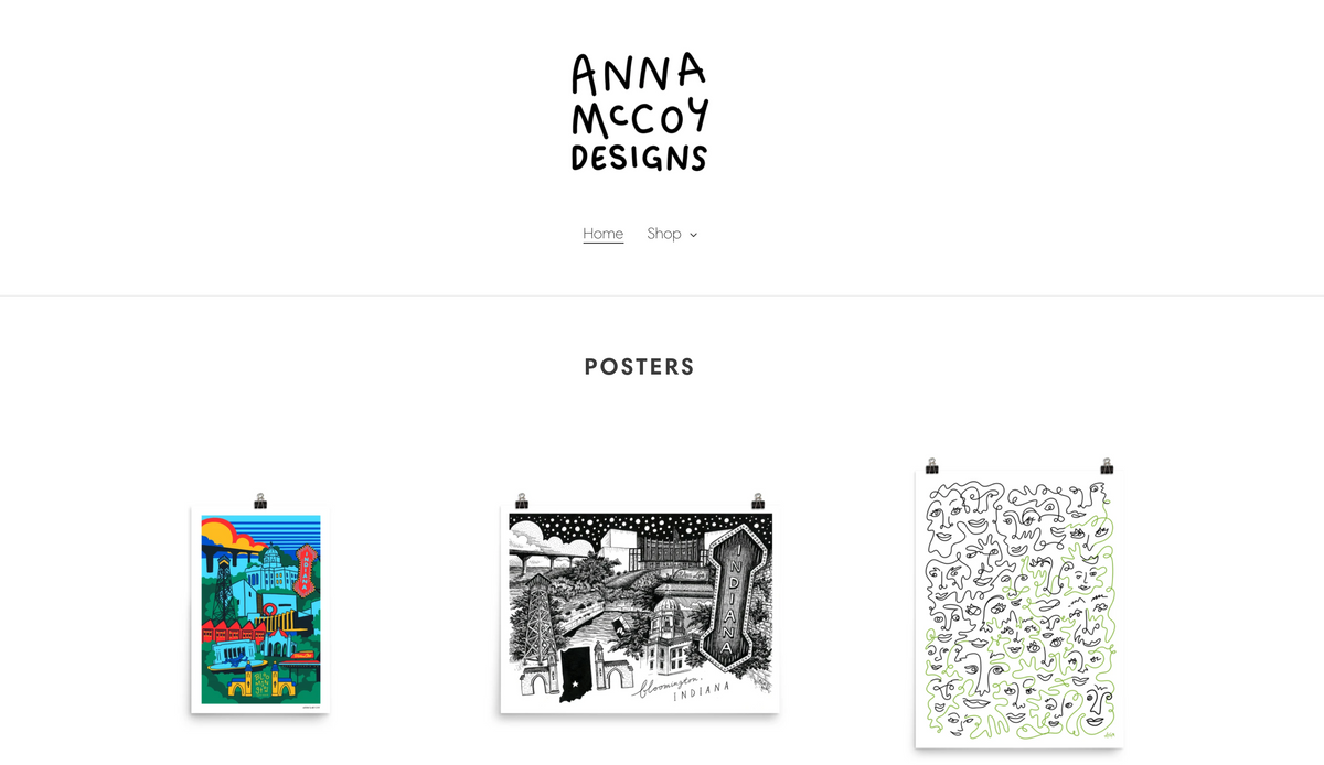Home of Anna McCoy Designs for original artwork, prints & accessories.