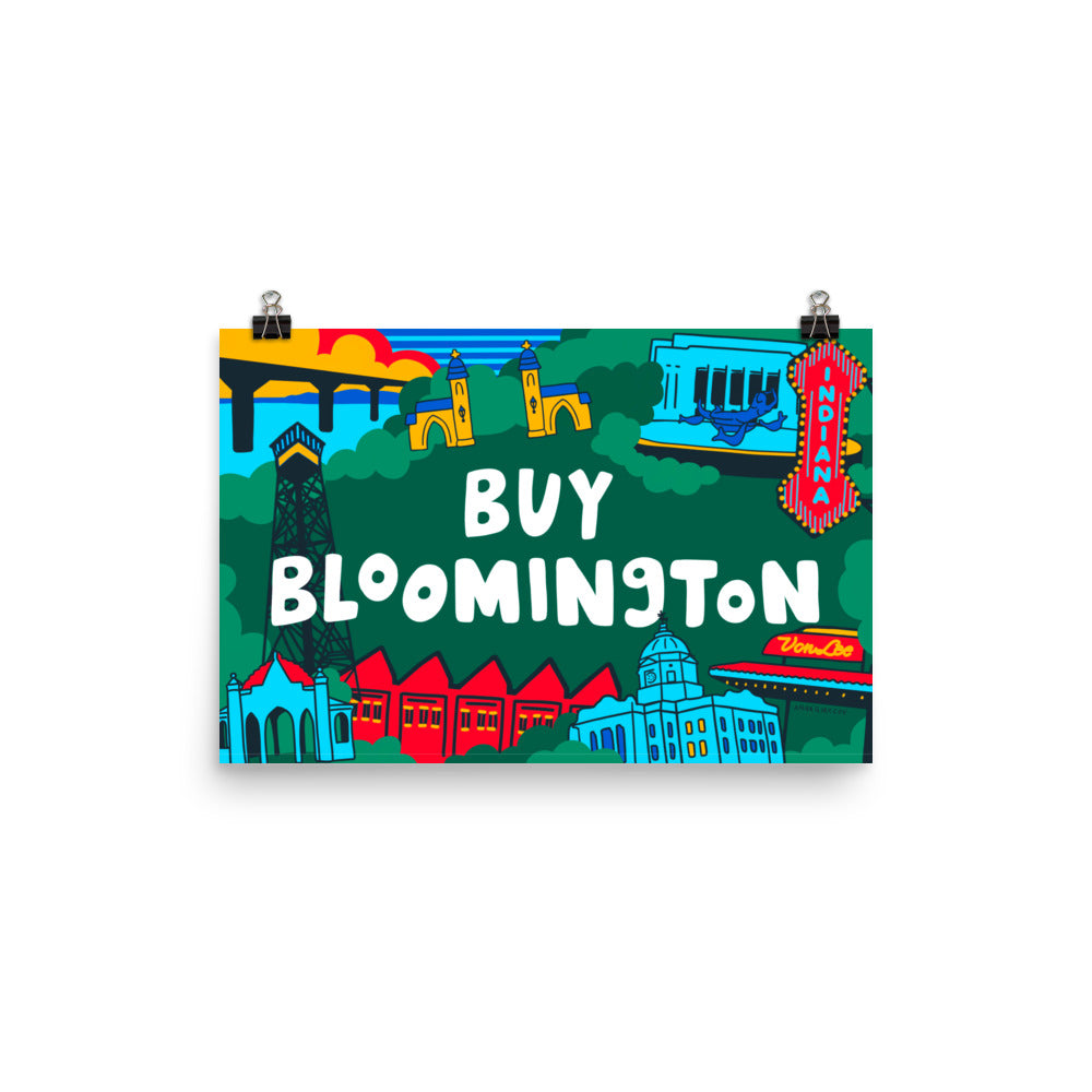 Buy Bloomington Poster – Anna McCoy Designs
